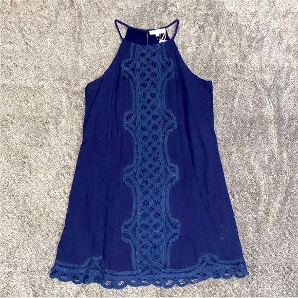 entro | Dresses | Entro Navy Halter Dress | Poshmark